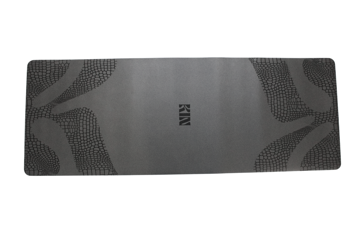 Kin Yoga Mats PRO HYBRID Mat - Black croc | Kin Yoga Mats